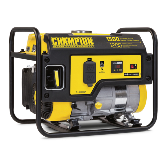 CHAMPION 100458 OPERATOR'S MANUAL Pdf Download | ManualsLib
