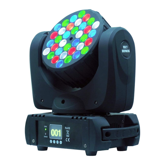 WECAN TECHNOLOGY AND LIGHTING CO., LTD WKY-BEAM36 USE MANUAL Pdf ...