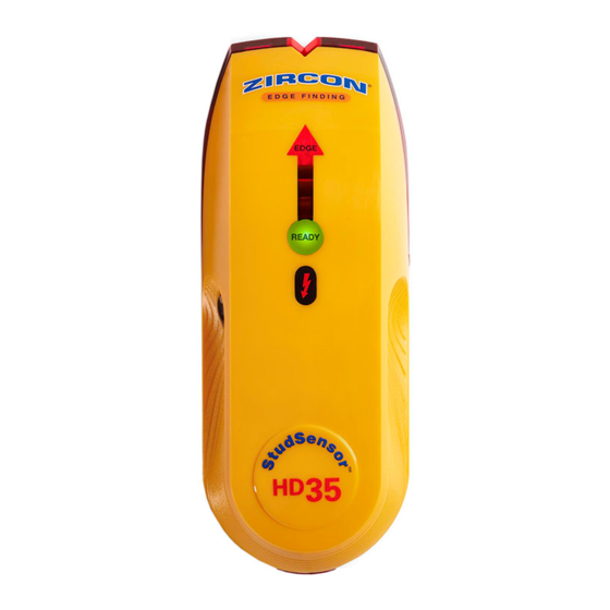 ZIRCON STUDSENSOR HD35 INSTRUCTIONS Pdf Download | ManualsLib