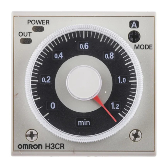 OMRON H3CR-AP INSTRUCTION SHEET Pdf Download | ManualsLib