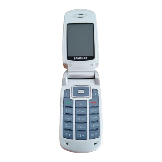SAMSUNG SGH-X550 USER MANUAL Pdf Download | ManualsLib