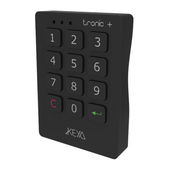 KEYA TRONIC PLUS MANUAL Pdf Download | ManualsLib