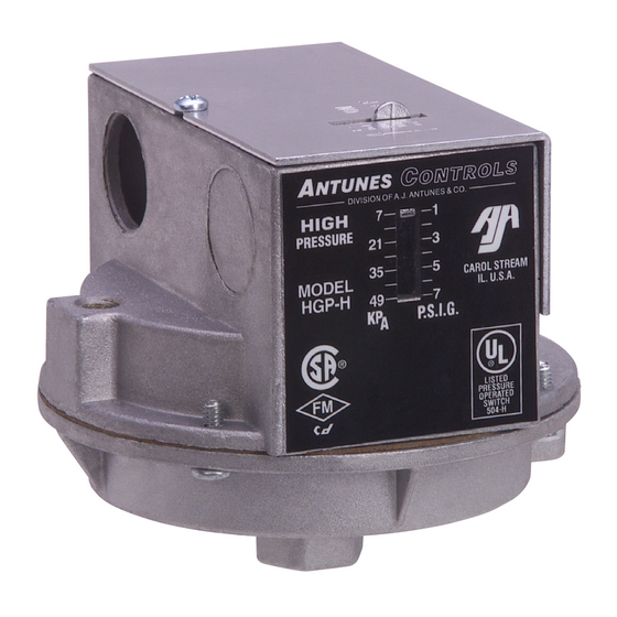 ANTUNES CONTROLS H INSTALLATION INFORMATION Pdf Download | ManualsLib