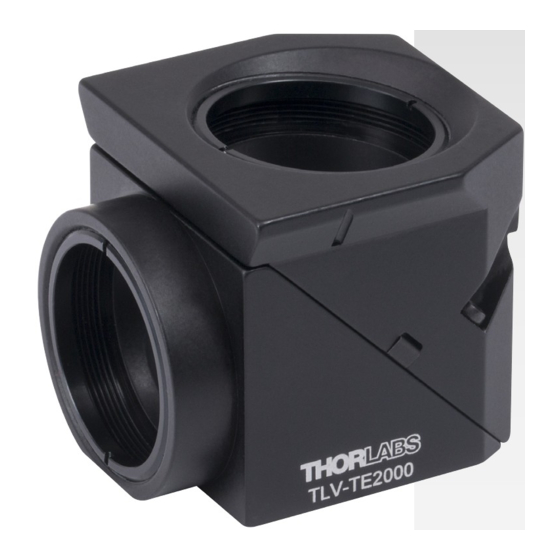 THORLABS TLV-TE2000 USER MANUAL Pdf Download | ManualsLib
