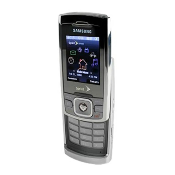 SAMSUNG SPH-M520 USER MANUAL Pdf Download | ManualsLib