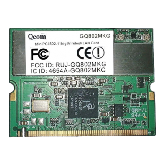 QCOM GQ802MKG USER MANUAL Pdf Download | ManualsLib
