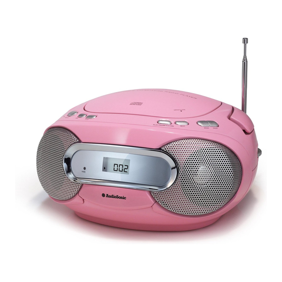 AUDIOSONIC CD-1582 INSTRUCTION MANUAL Pdf Download | ManualsLib