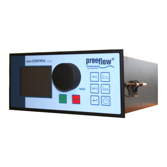 VISCOTEC PREEFLOW ECO-CONTROL EC200-B OPERATION AND MAINTENANCE ...