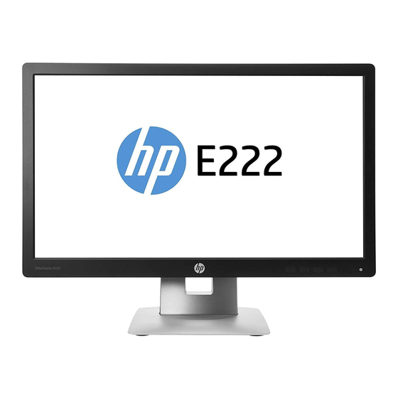 HP ELITEDISPLAY E222 DISASSEMBLY INSTRUCTIONS Pdf Download | ManualsLib