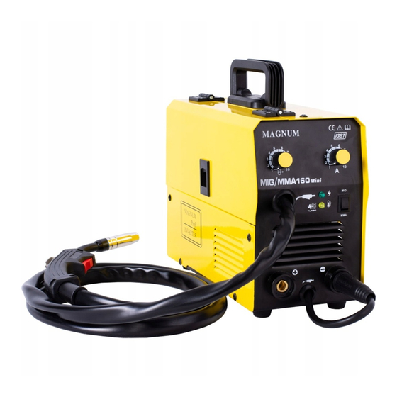 MAGNUM MIG 160 MINI MANUAL Pdf Download | ManualsLib