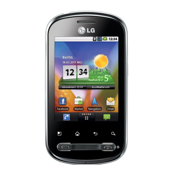 LG -P350 QUICK REFERENCE MANUAL Pdf Download | ManualsLib