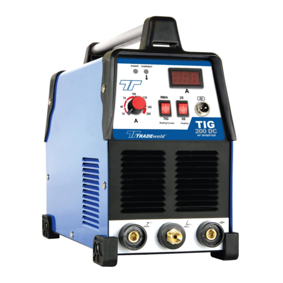 TRADEWELD TIG 200 DC OWNER'S MANUAL Pdf Download | ManualsLib