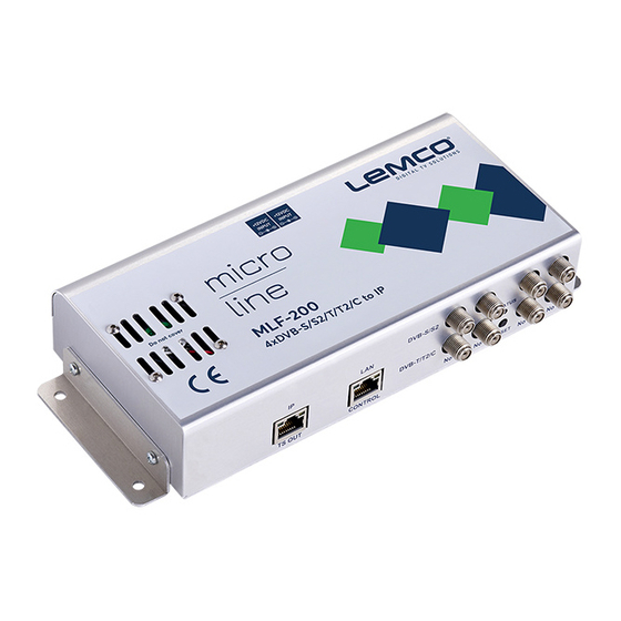 LEMCO MICRO LINE MLF-200 OPERATION MANUAL Pdf Download | ManualsLib