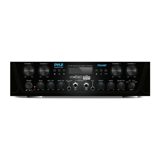 PYLE PTA44BT USER MANUAL Pdf Download | ManualsLib