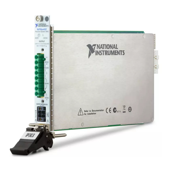 NATIONAL INSTRUMENTS NI PXIE-4137 CALIBRATION PROCEDURE Pdf Download ...