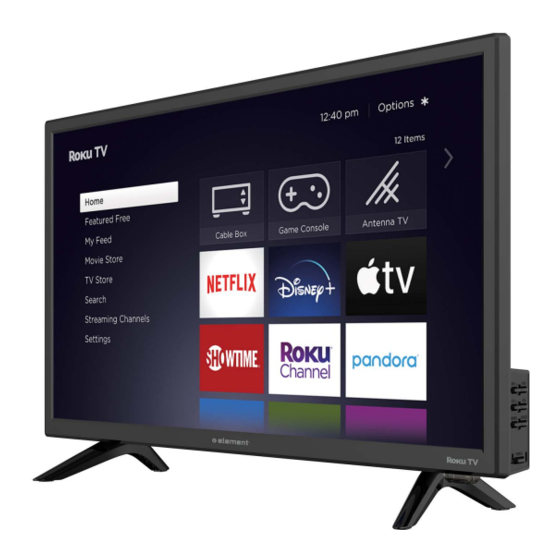 ELEMENT ROKU TV E1AA24R QUICK START MANUAL Pdf Download | ManualsLib