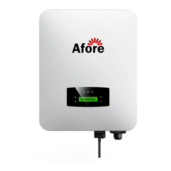 AFORE HNS7000TL INSTALLATION AND OPERATION MANUAL Pdf Download | ManualsLib