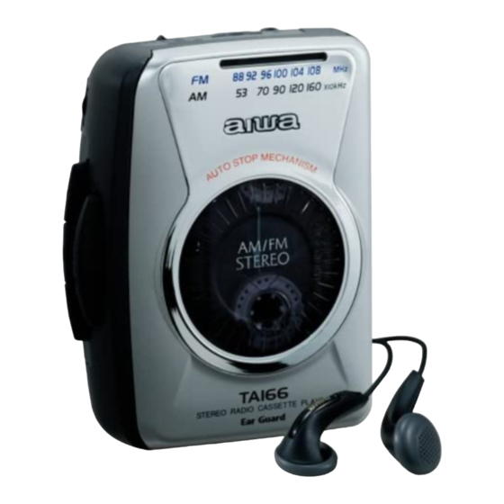 AIWA HS-TA166 YL SERVICE MANUAL Pdf Download | ManualsLib