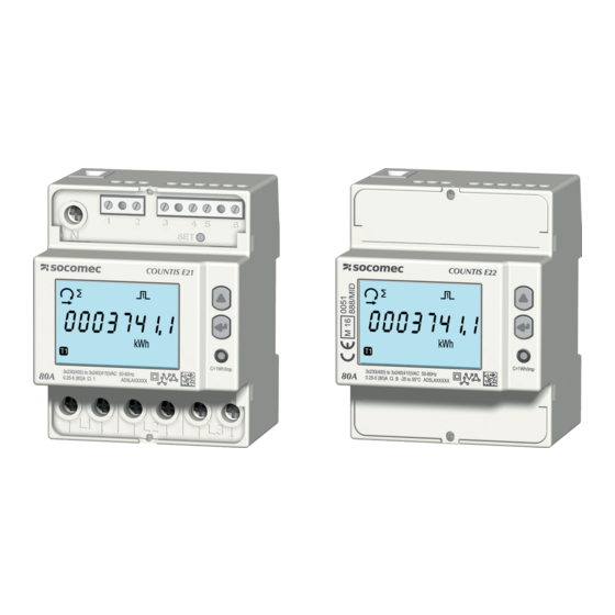 SOCOMEC COUNTIS E21 INSTRUCTION MANUAL Pdf Download | ManualsLib