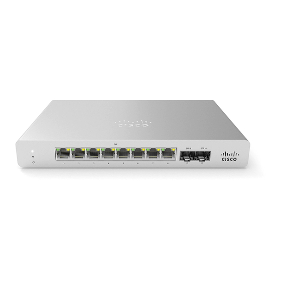 CISCO MERAKI MS120-8 SERIES INSTALLATION MANUAL Pdf Download | ManualsLib