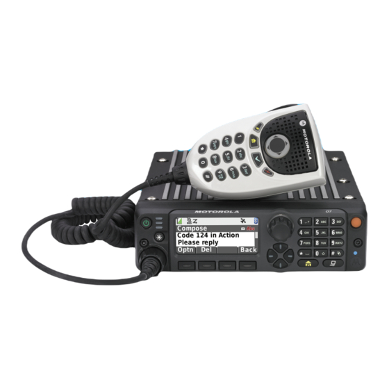 MOTOROLA APX MOBILE O7 QUICK REFERENCE MANUAL Pdf Download | ManualsLib