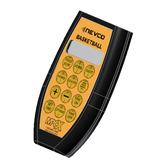 NEVCO MPCX BASKETBALL OPERATOR INSTRUCTIONS MANUAL Pdf Download ...