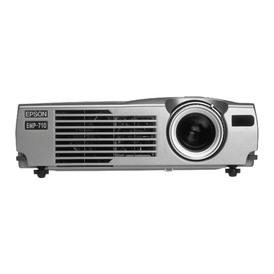 EPSON EMP-710 OWNER'S MANUAL Pdf Download | ManualsLib