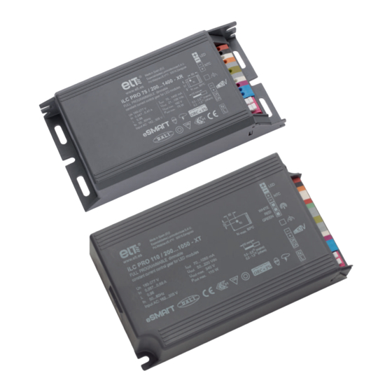 ELT ESMART ILC PRO 25/200 1050-XR SERIES USER MANUAL Pdf Download ...