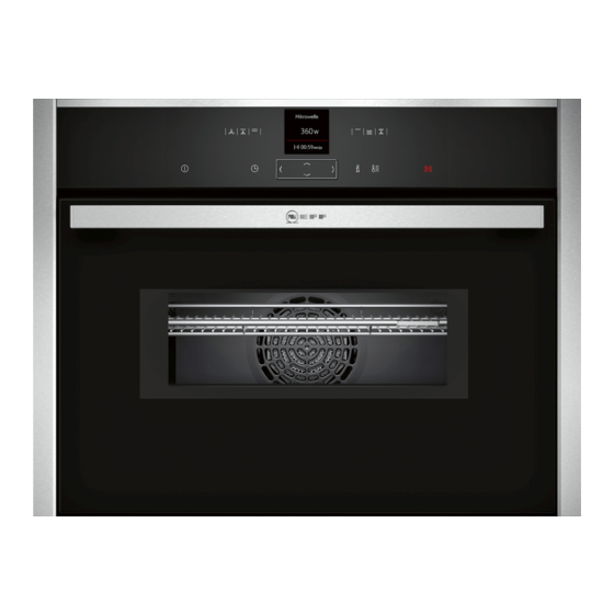 NEFF C17MR02N0B USER MANUAL AND INSTALLATION INSTRUCTIIONS Pdf Download ...