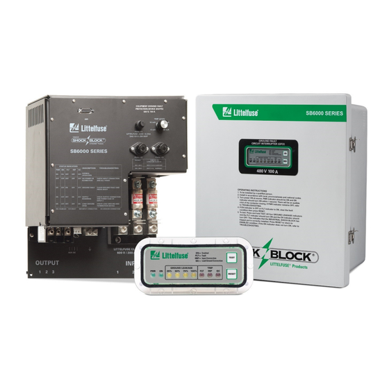 LITTELFUSE INDUSTRIAL SHOCK BLOCK SB6100 MANUAL Pdf Download | ManualsLib