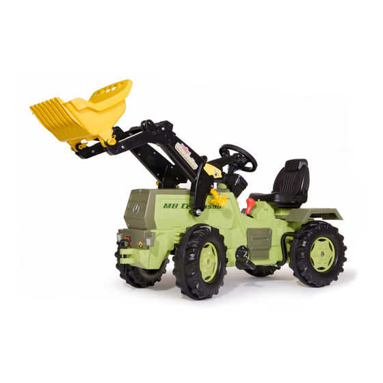 ROLLY TOYS ROLLY TRAC LADER FARMTRAC PREMIUM 70 SERIES QUICK START ...