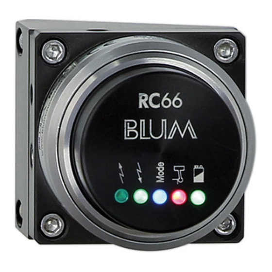 BLUM RC66 INSTALLATION INSTRUCTIONS MANUAL Pdf Download | ManualsLib