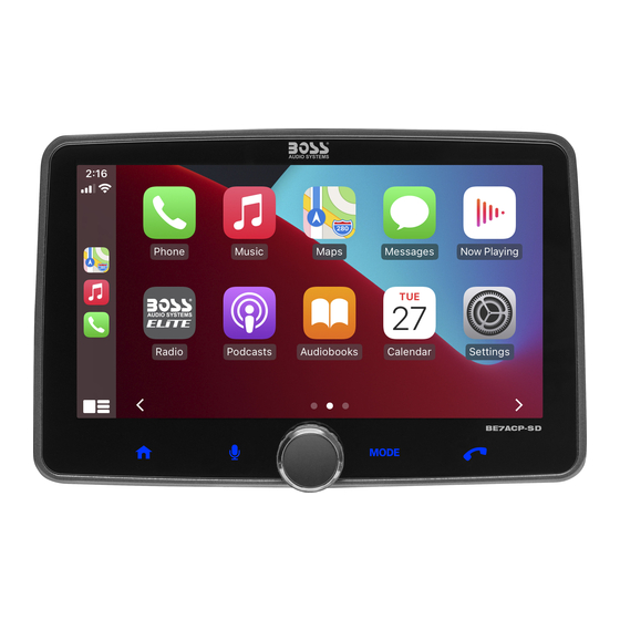 BOSS AUDIO SYSTEMS ELITE BE7ACP-SD USER MANUAL Pdf Download | ManualsLib