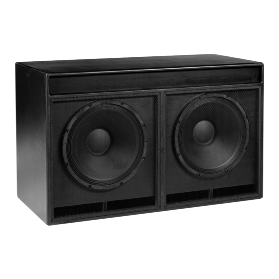 EAW SB284C TECHNICAL SPECIFICATIONS Pdf Download | ManualsLib