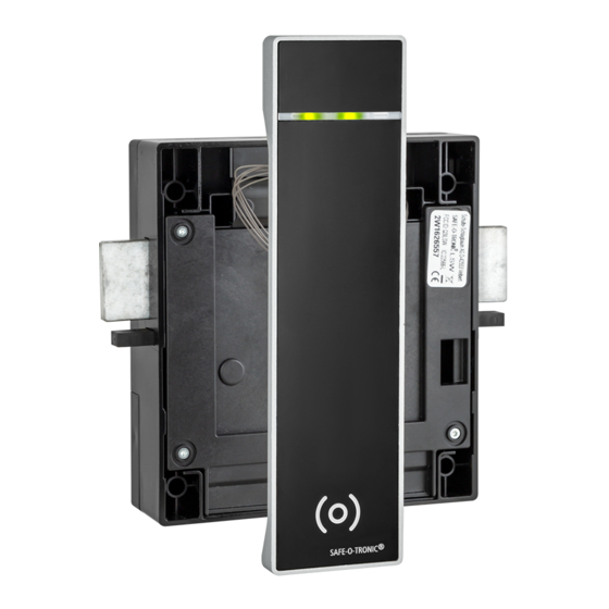 SCHULTE-SCHLAGBAUM SAFE-O-TRONIC LOCK INSTALLATION MANUAL | ManualsLib