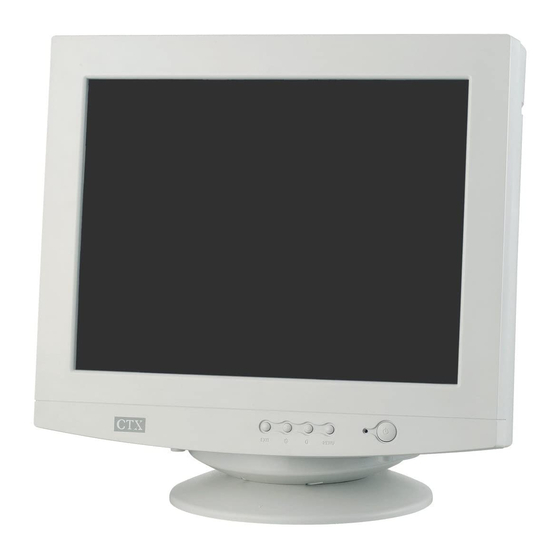 CTX EX951F MONITOR SERVICE MANUAL | ManualsLib