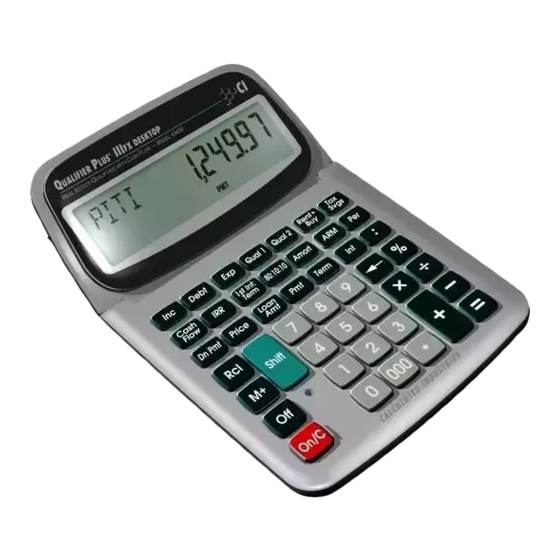 CALCULATED INDUSTRIES 3430 CALCULATOR USER MANUAL | ManualsLib