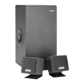 CAMBRIDGE SOUNDWORKS MICROWORKS MICROWORKS SPEAKER INSTRUCTIONS MANUAL ...