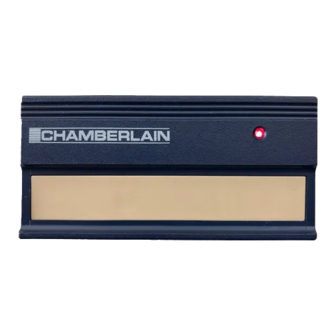 CHAMBERLAIN 750CBM REMOTE CONTROL USER MANUAL | ManualsLib