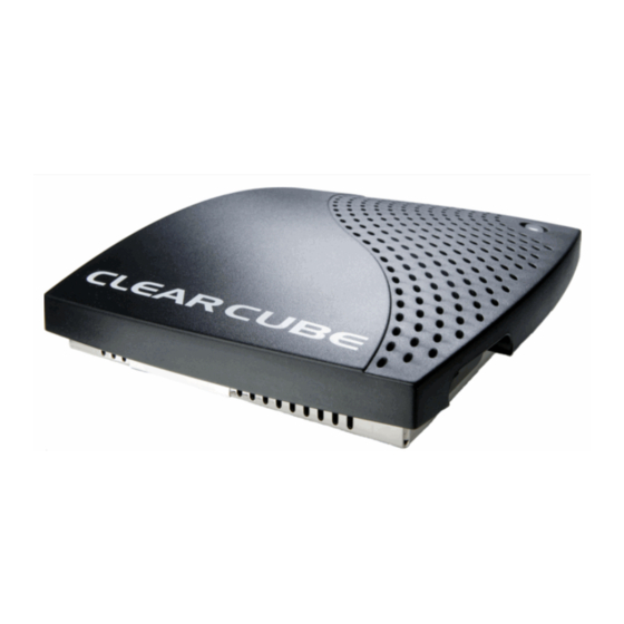 CLEARCUBE I8020 SERVER QUICK START MANUAL | ManualsLib