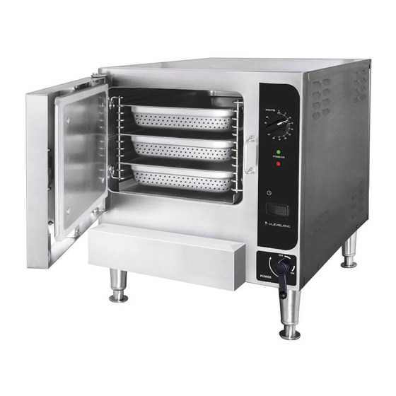 CLEVELAND 22CGT3 ELECTRIC STEAMER SPECIFICATIONS | ManualsLib