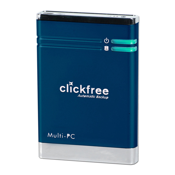 CLICKFREE PORTABLE BACKUP HD325 SPECIFICATIONS Pdf Download | ManualsLib