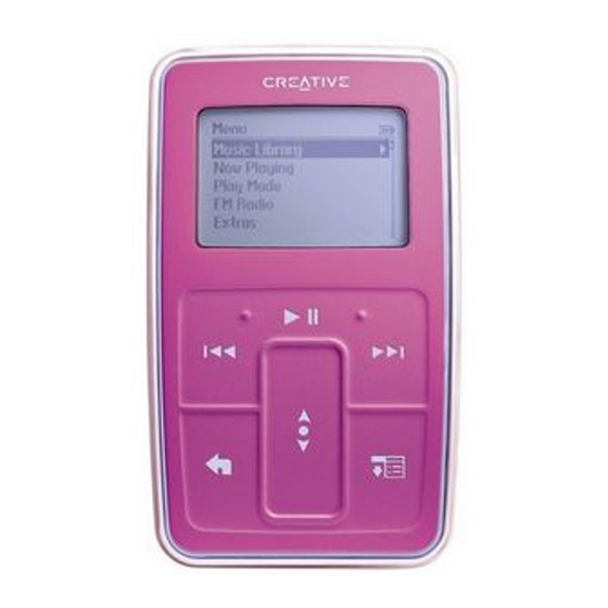 CREATIVE ZEN ZEN MICROPHOTO 4GB MP3 PLAYER USER MANUAL | ManualsLib