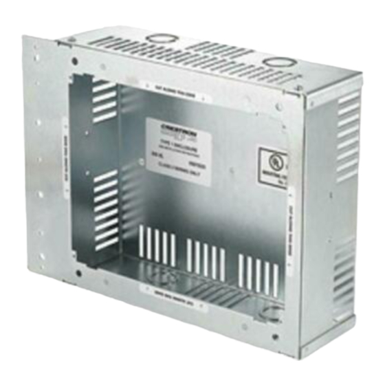 CRESTRON BB-12L ENCLOSURE INSTALLATION MANUAL | ManualsLib