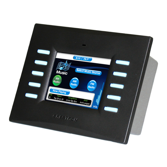 CRESTRON ISYS TPS-4L TOUCH PANEL OPERATIONS & INSTALLATION MANUAL ...