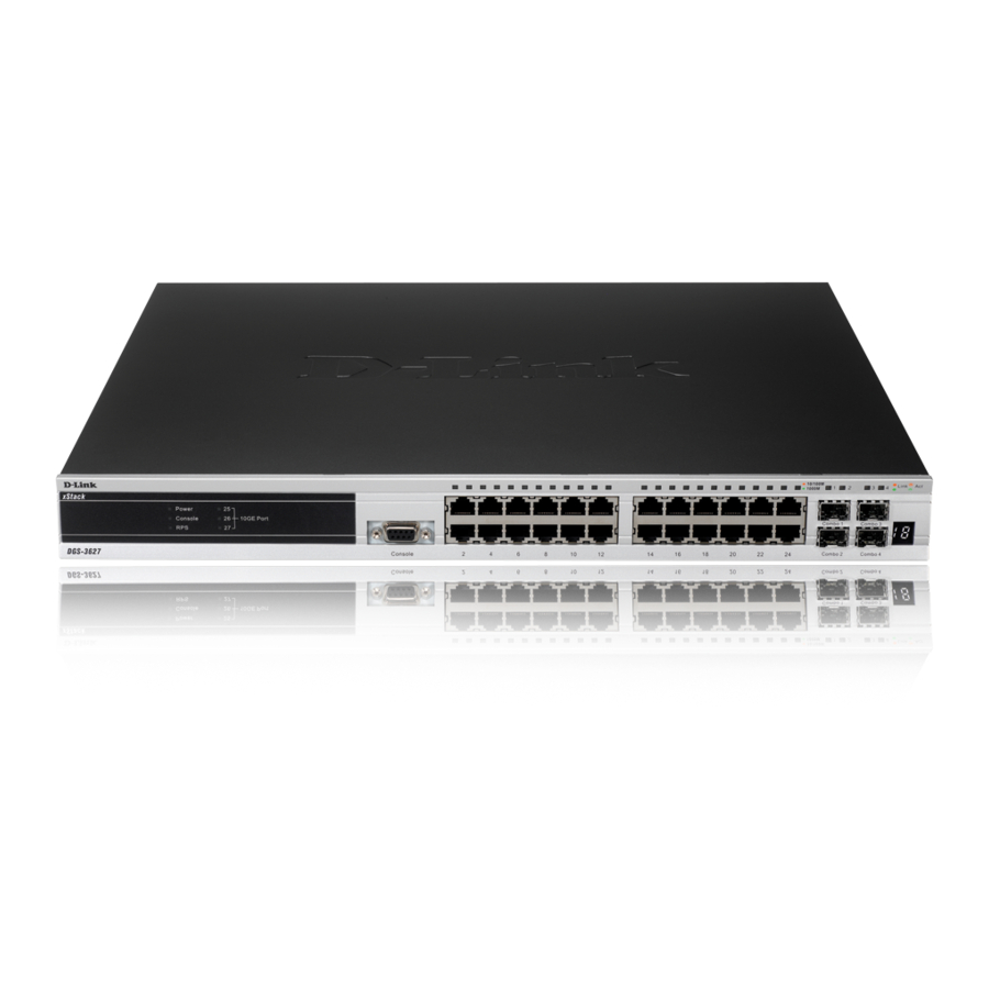 D-LINK XSTACK DGS-3627 SWITCH SPECIFICATIONS | ManualsLib