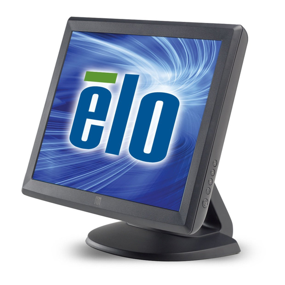 ELO TOUCHSYSTEMS 1515L TOUCHSCREEN USER MANUAL | ManualsLib