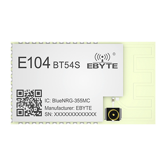 EBYTE E104-BT54S USER MANUAL Pdf Download | ManualsLib