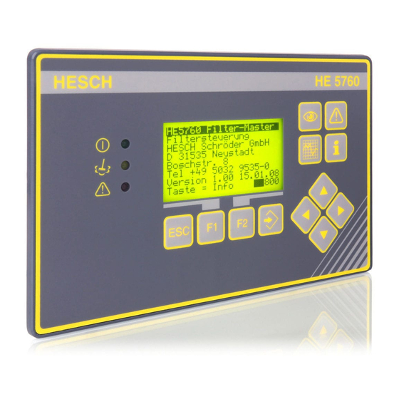 HESCH HE 5760 OPERATING INSTRUCTIONS MANUAL Pdf Download | ManualsLib