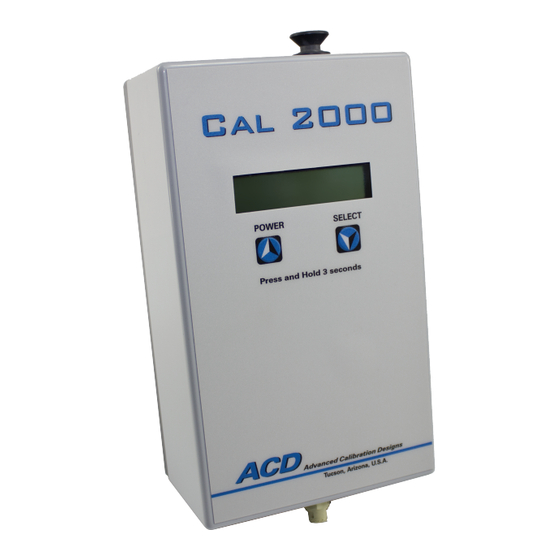ACD CAL 2000 INSTRUCTION MANUAL Pdf Download | ManualsLib
